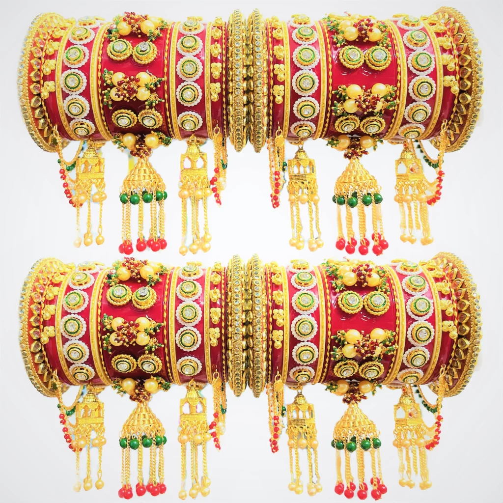 Traditional Red Bridal Chuda By Rani - RaniChuda