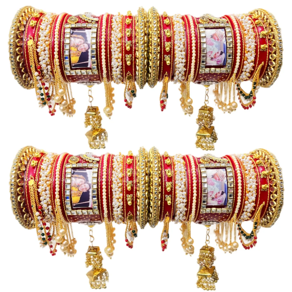 Poorva Bridal Name Photo Chura with Custmization - RaniChuda