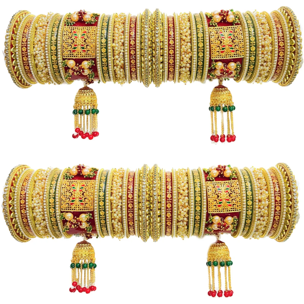 Natasha Bridal Choora Bangle Set - RaniChuda
